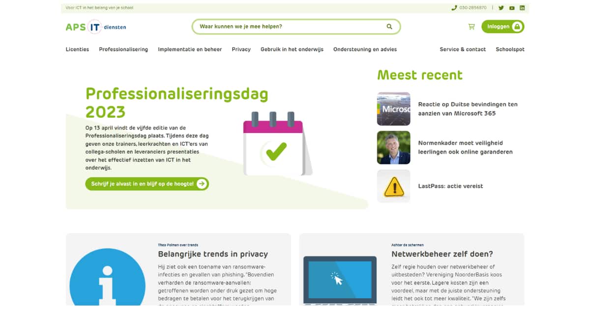 APS IT-diensten kiest Kentico Xperience 13 | Aviva Solutions